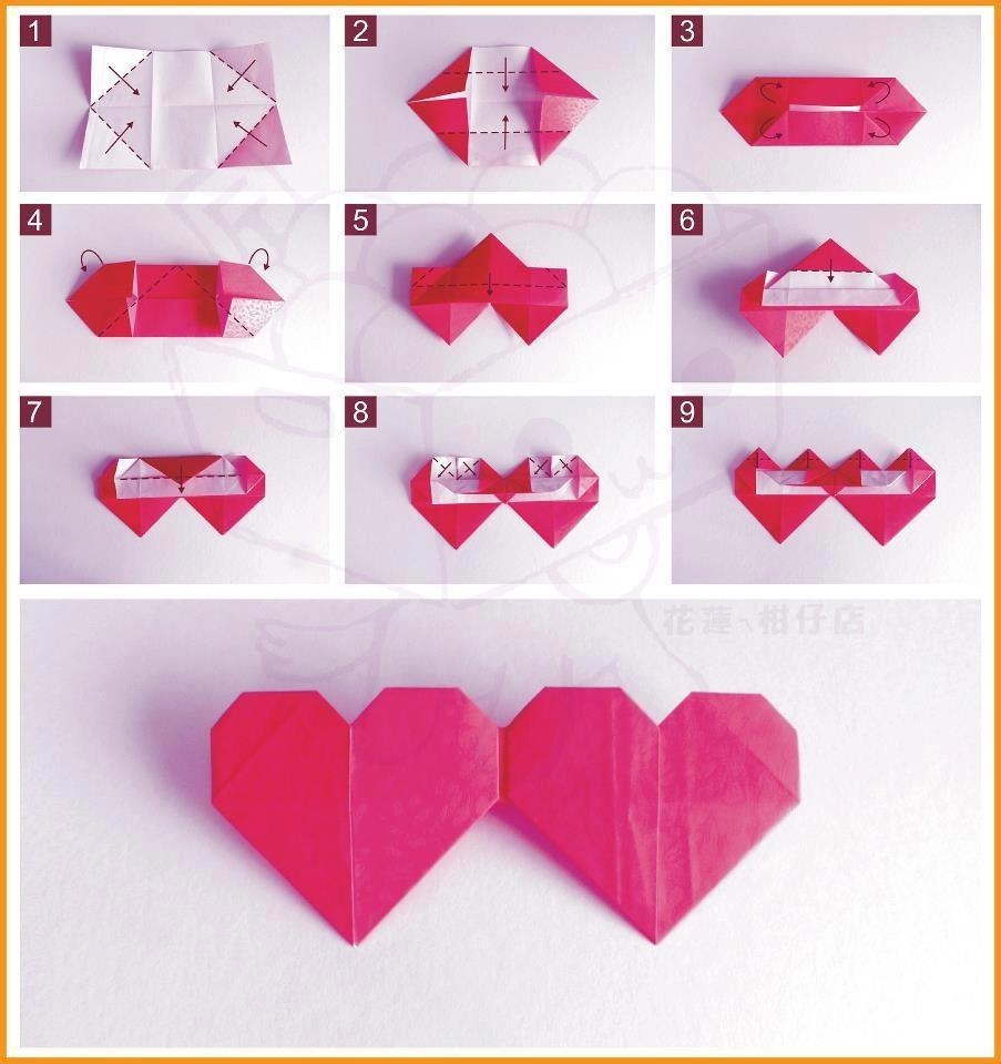 How To Fold Double Origami Heart Pictures Photos And Images For Facebook Tumblr Pinterest 