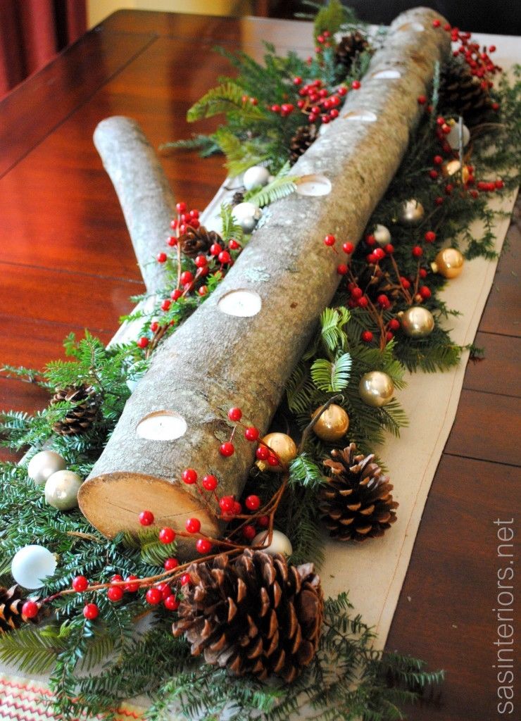 Christmas Log Centerpiece Pictures Photos And Images For Facebook