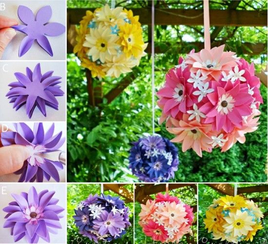 DIY Hanging Paper Flowers Pictures Photos And Images For Facebook 