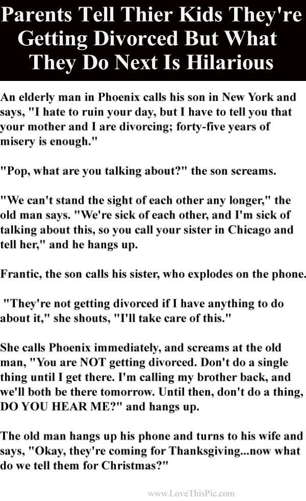 Parents Tell Kids They re Getting Divorced But What They Do Next Is 
