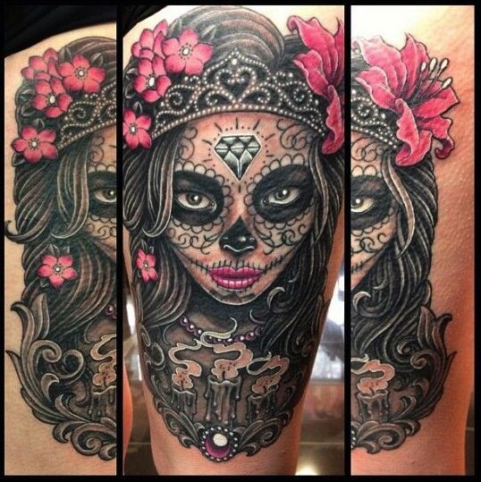 Sugar Skull Mask Tattoos Pictures Photos And Images For Facebook 