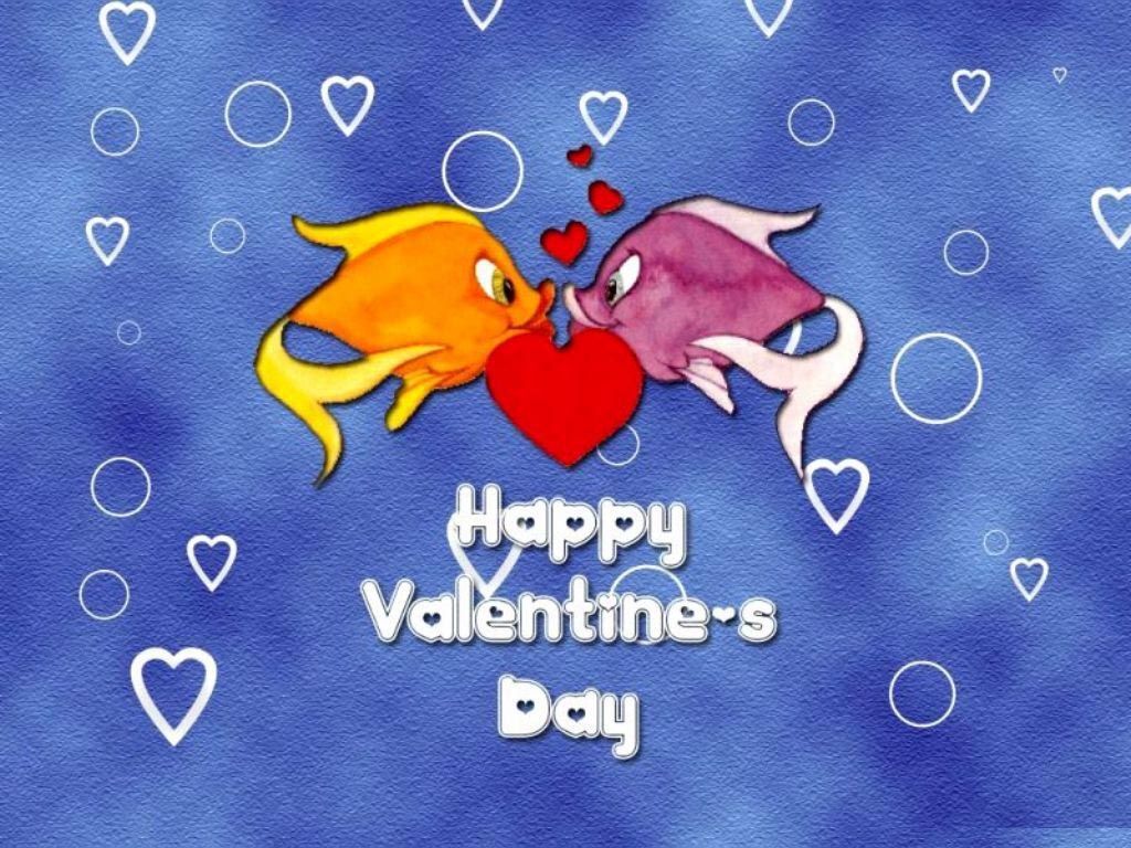 Happy Valentine's Day, Kissing Fish Graphic Pictures, Photos, and ...
