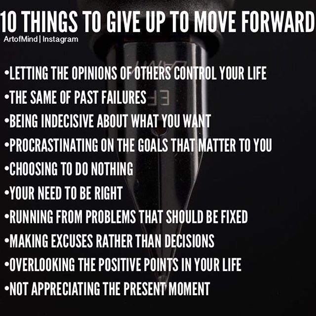 10 Things To Give Up To Move Forward Pictures, Photos, and Images for ...