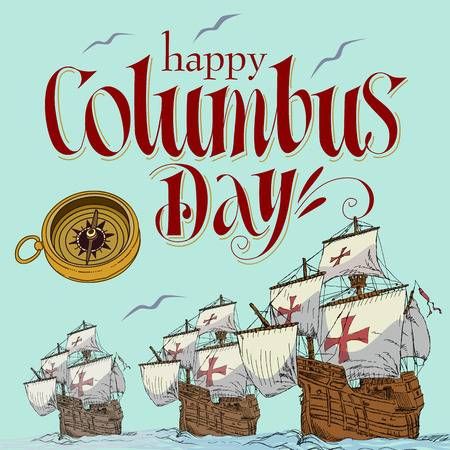 3 Ship Happy Columbus Day Image Pictures, Photos, and Images for ...