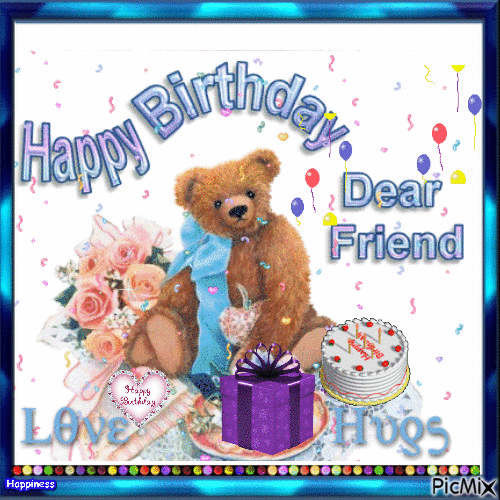 Teddy Happy Birthday Dear Friend Quote Pictures Photos And Images For Facebook Tumblr teddy-happy-birthday-dear-friend-quote-pictures-photos-and-images-for-facebook-tumblr