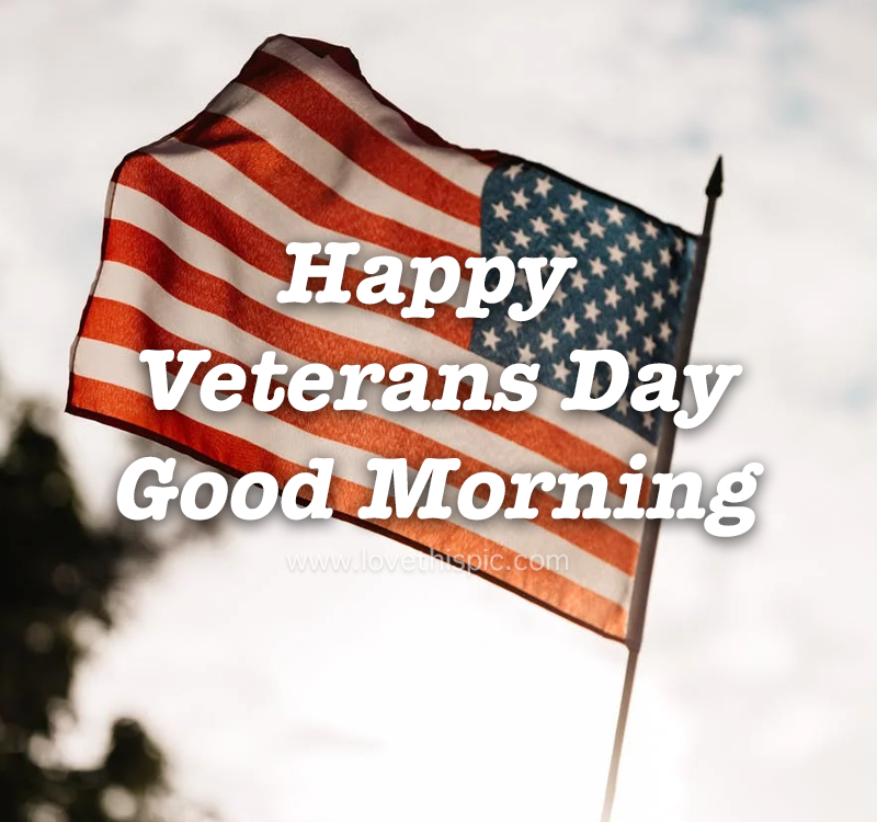 Flag Waving In The Sky - Happy Veterans Day, Good Morning Pictures ...