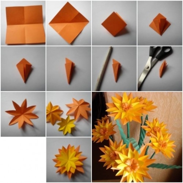 DIY Paper Marigold Flower