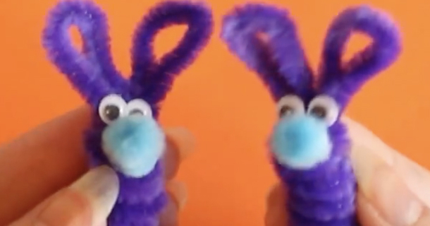 How to Make Pipe Cleaner Bunny - DIY Easter Crafts