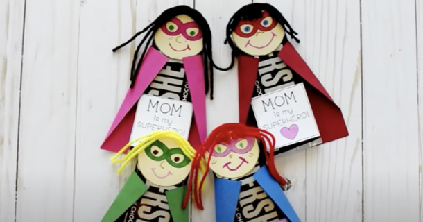 Awesome Superhero Mother's Day Gift | Mother's Day Crafts