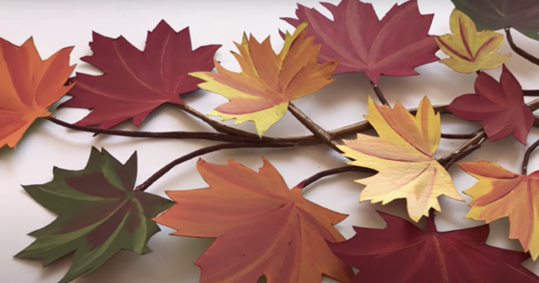 Fall Leaf Wall Art Decor DIY