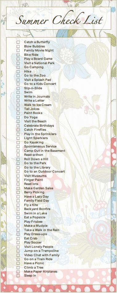 Summer Checklist Pictures, Photos, and Images for Facebook, Tumblr ...