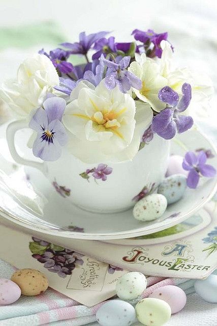 Pretty Teacup Easter Decoration Pictures, Photos, and Images for ...