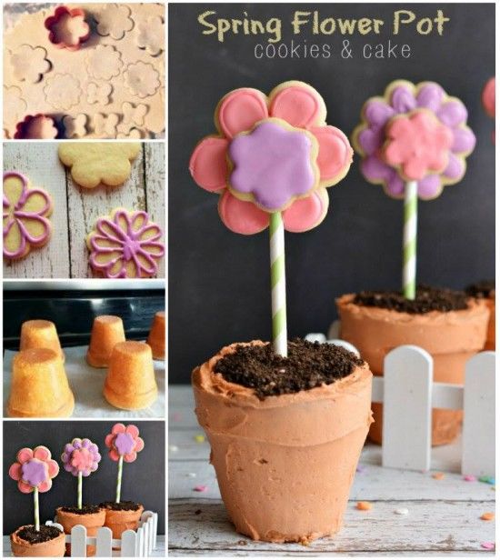 Spring Flower Pot Cookies Recipe Pictures, Photos, and Images for ...