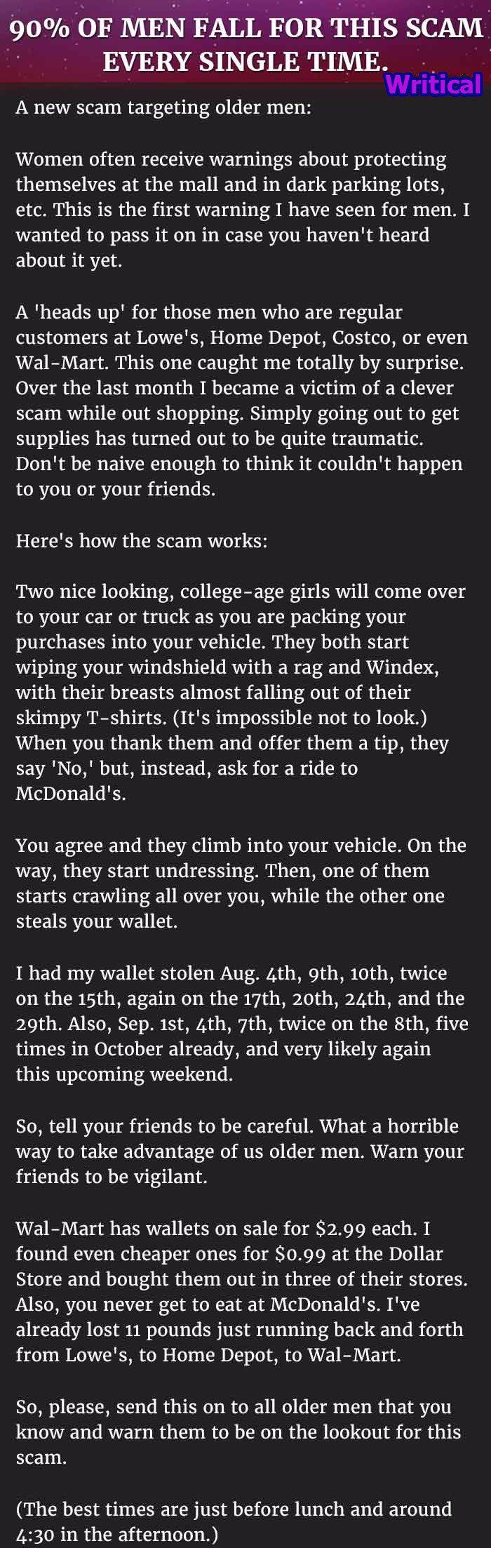 Most Men Fall For This Scam Pictures, Photos, and Images for Facebook ...