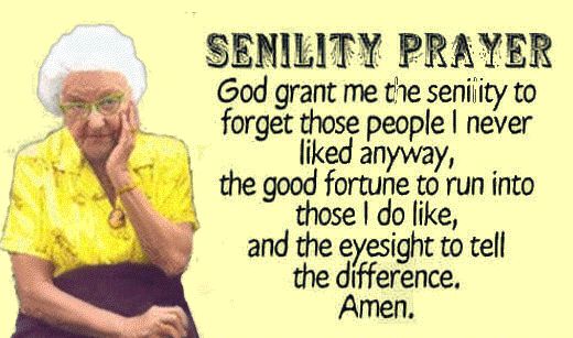 Senility Prayer Pictures, Photos, and Images for Facebook, Tumblr ...