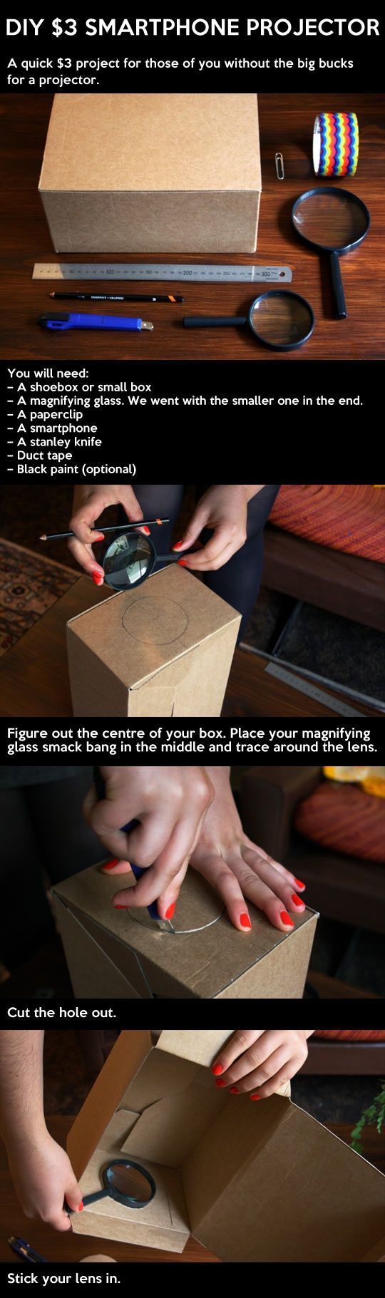 DIY Smartphone Projector Tutorial Pictures, Photos, and Images for ...