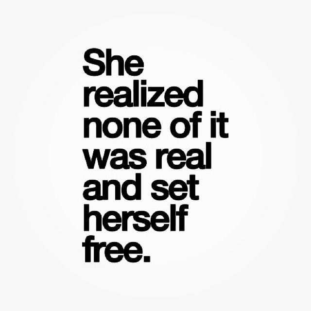 She Realized None Of It Was Real And Set Herself Free Pictures, Photos ...