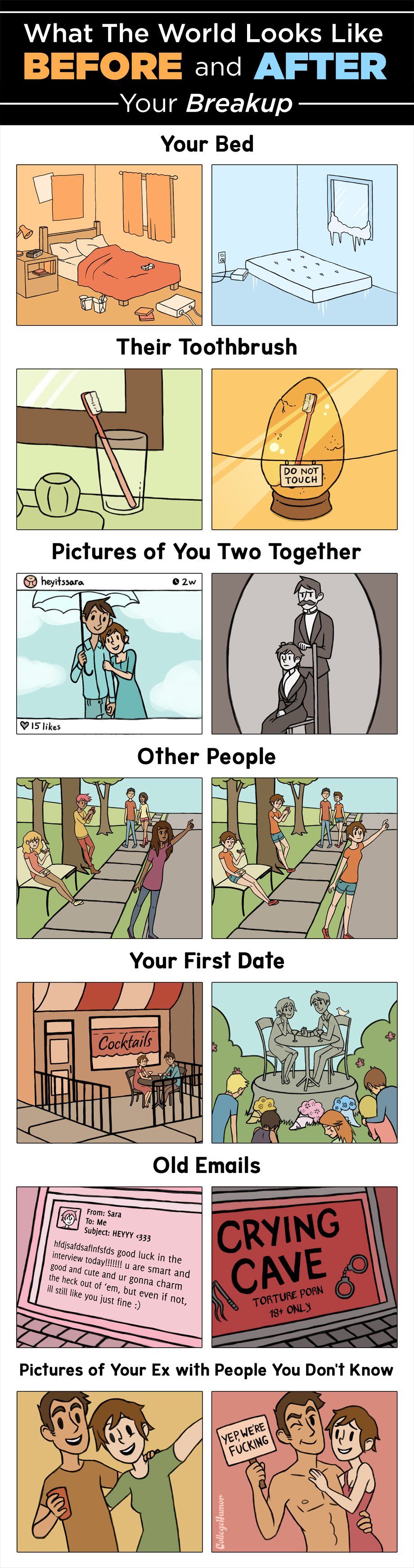 The World Before And After A Breakup Pictures, Photos, and Images for ...