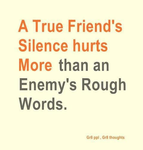 A True Friend's Silence Pictures, Photos, and Images for Facebook ...
