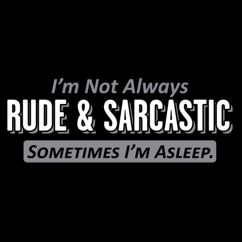 Im Not Always Rude And Sarcastic, Sometimes Im Asleep Pictures, Photos ...
