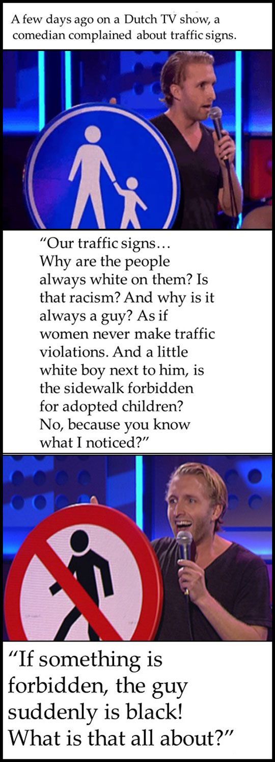 Funny Dutch Comedian Joke About Traffic Signs Pictures, Photos, and ...
