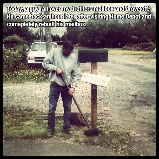 Today A Guy Ran Over My Mailbox And Drove Off Pictures, Photos, and ...