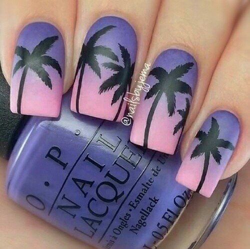 Tropical Palm Tree Nails Pictures, Photos, and Images for Facebook ...