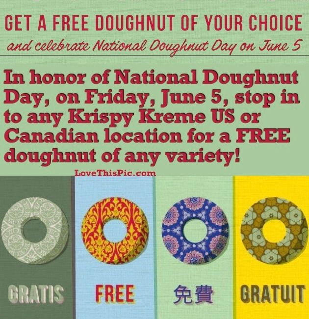 Krispie Kreme Is Giving Put Free Doughnuts In Honor Of National ...