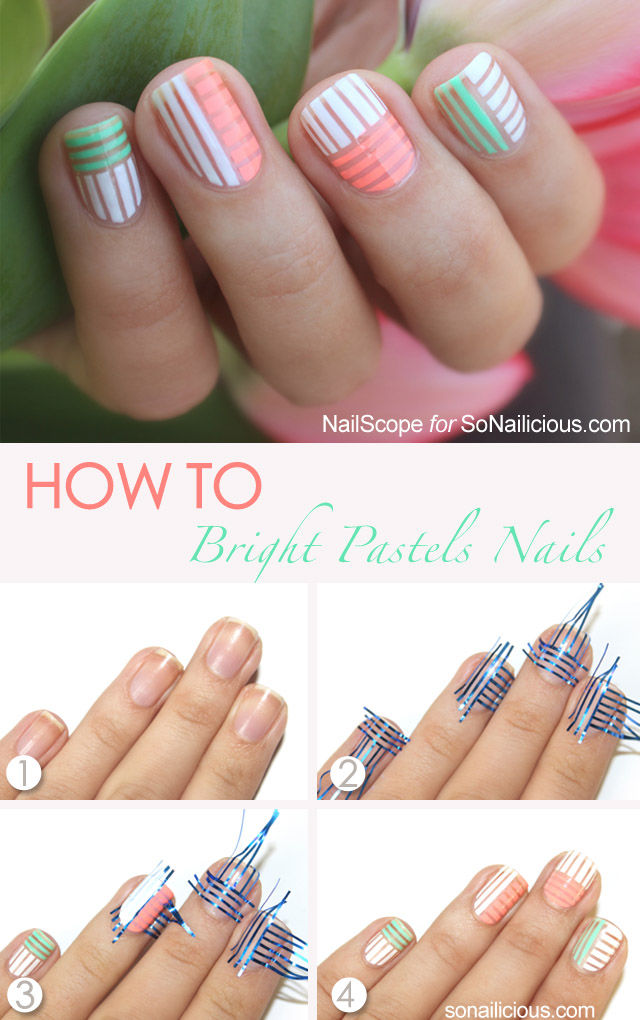 DIY Bright Pastel Nail Art Pictures, Photos, and Images for Facebook ...