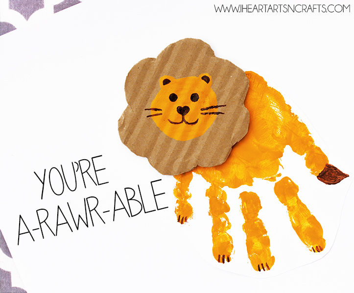 Handprint Lion Card Kids Craft Pictures, Photos, and Images for ...