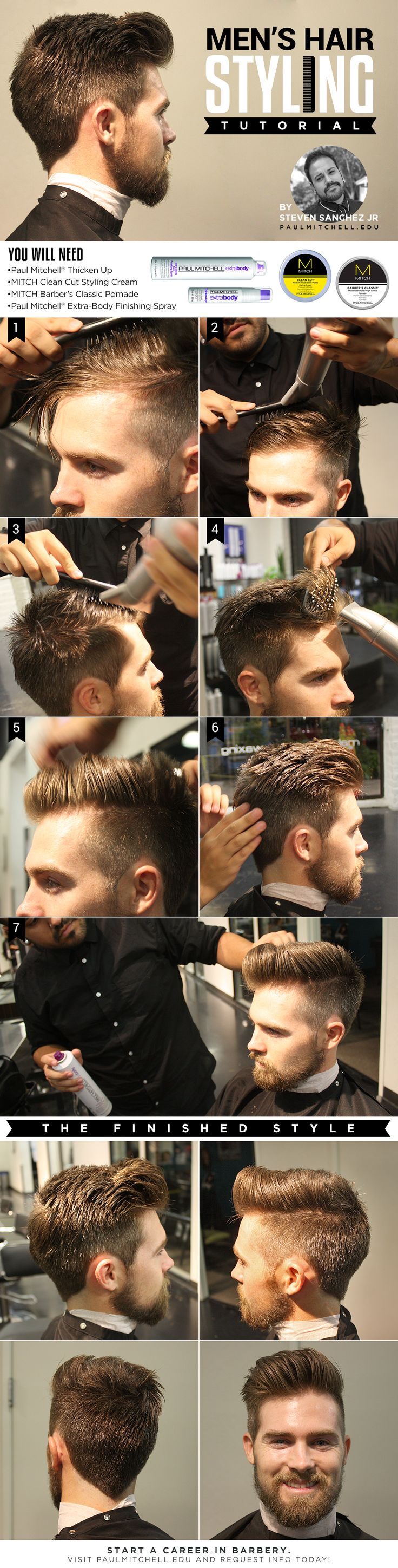 Men's Hair Styling Tutorial Pictures, Photos, and Images for Facebook ...