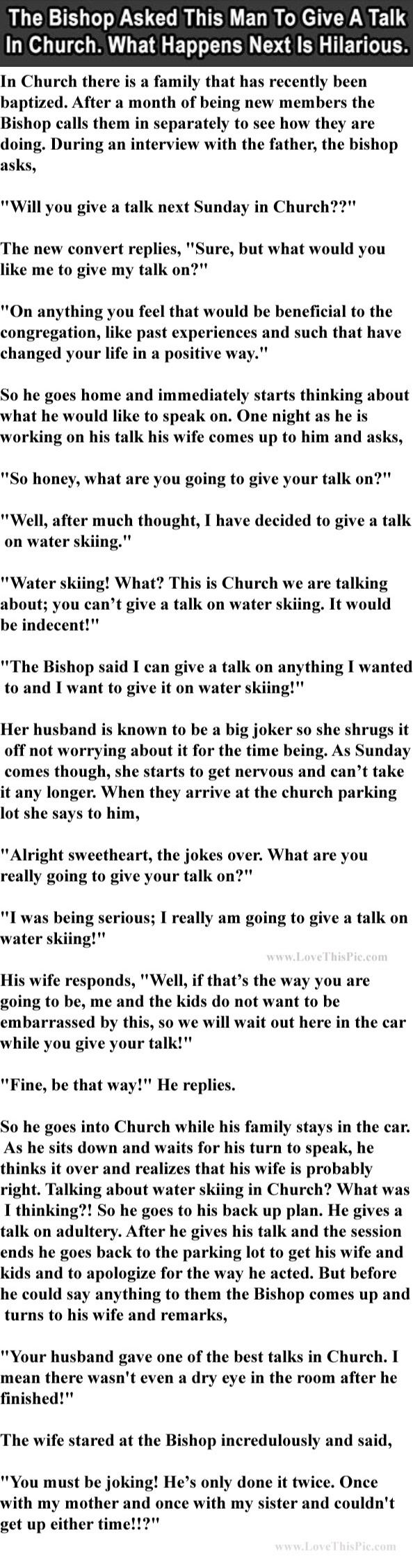 Bishop Asked This Man To Give A Talk In Church What Happens Next Is ...