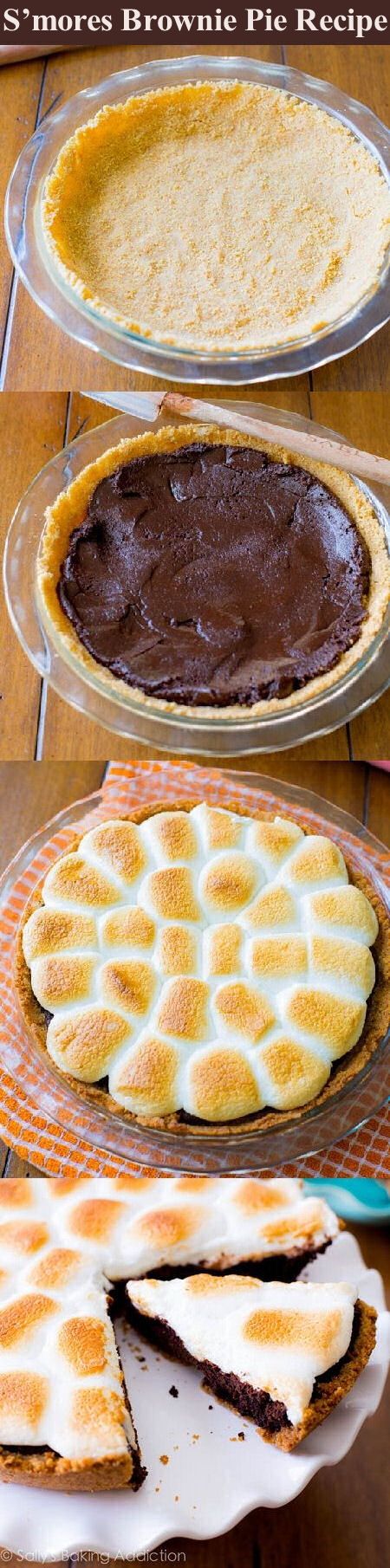 S Mores Brownie Pie Recipe Pictures Photos And Images For Facebook