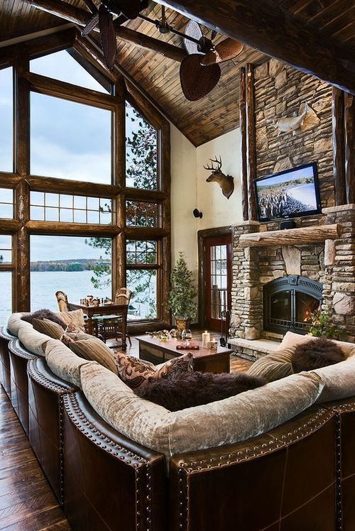 Rustic Living Room Design Pictures, Photos, and Images for Facebook ...