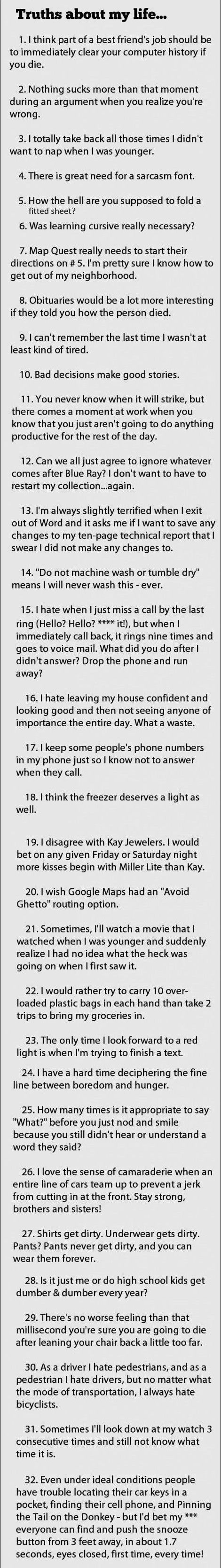 Truth About My Life Pictures, Photos, and Images for Facebook, Tumblr ...