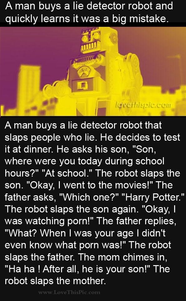 A Man Buys A Lie Detector Robot And Quickly Learns It Was A Big Mistake ...