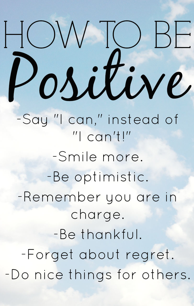 How To Be Positive Pictures, Photos, and Images for Facebook, Tumblr ...