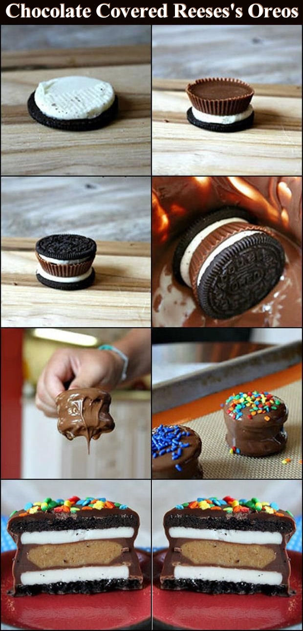 Chocolate Covered Reeses's Oreos Pictures, Photos, and Images for ...