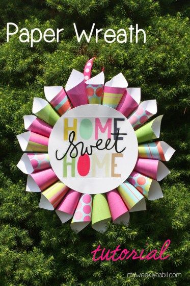 Paper Wreath Tutorial Pictures, Photos, and Images for Facebook, Tumblr ...