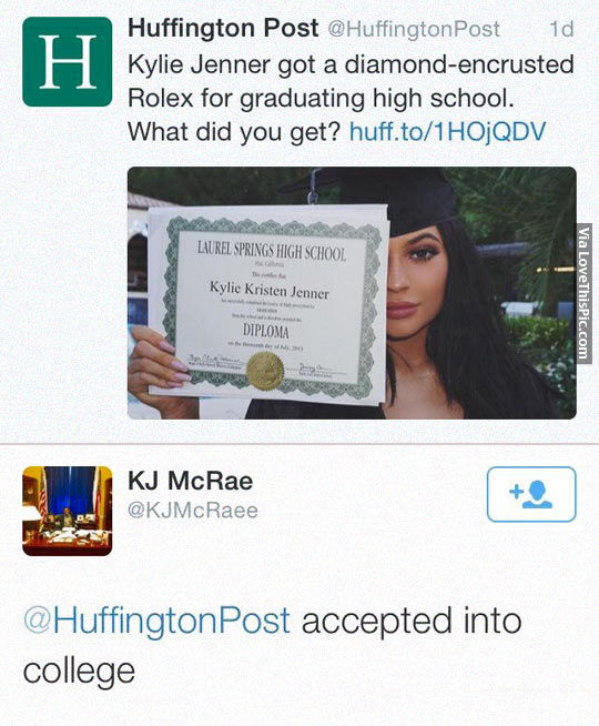 Accepted Into College...Thats It? Pictures, Photos, and Images for ...