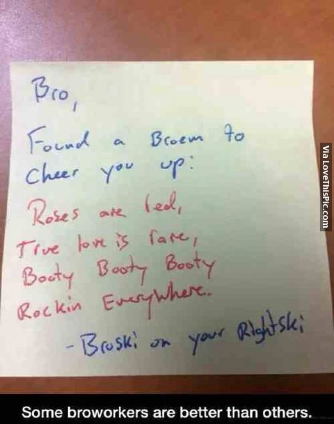 Friend Writes A "Broem" To Another Friend Pictures, Photos, and Images ...