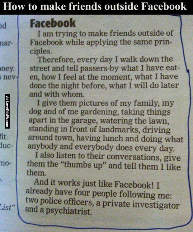 How To Make Friends Outside Of Facebook Pictures, Photos, and Images ...