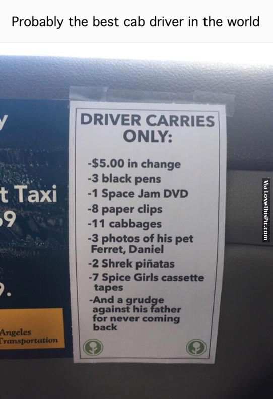 The Best Cab Driver In The World Pictures, Photos, and Images for ...