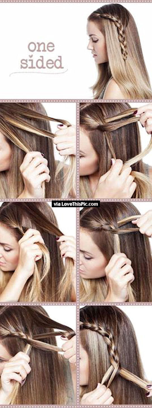 DIY One Sided Braid Pictures, Photos, and Images for Facebook, Tumblr ...