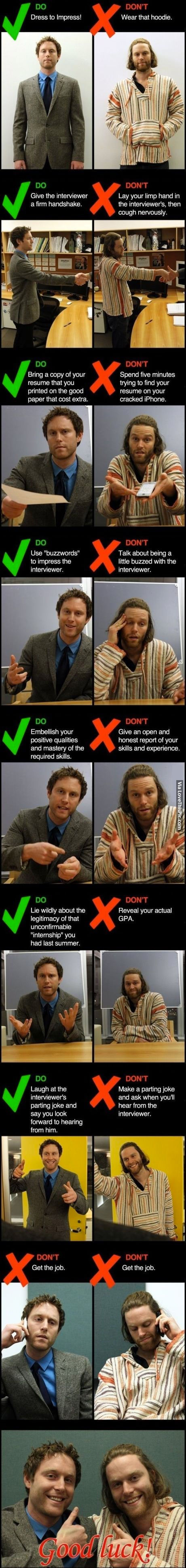 Dos And Dont Of Job Interviewing Pictures, Photos, and Images for ...