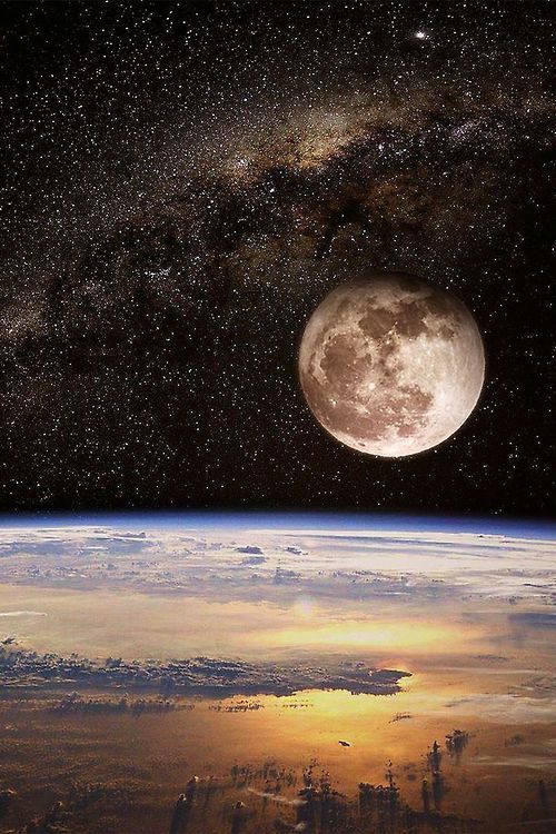 Moon Over Earth Pictures, Photos, and Images for Facebook, Tumblr ...