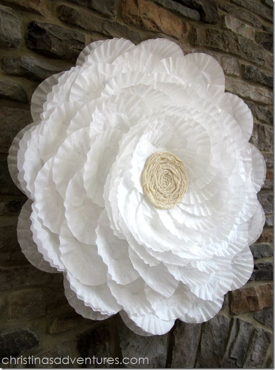 Coffee Filter Flower Bridal Shower Decor Pictures, Photos, and Images ...