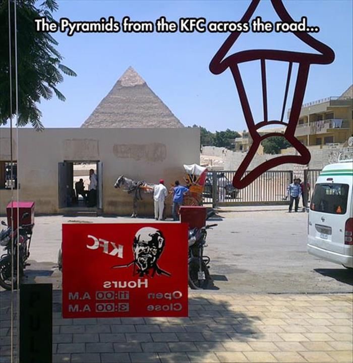 The Pyramids From The KFC Across The Road... Pictures, Photos, and ...