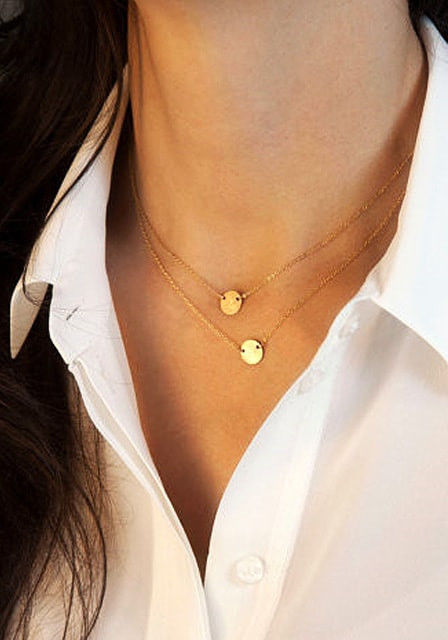 Gold Disc Layered Necklace Pictures, Photos, and Images for Facebook ...