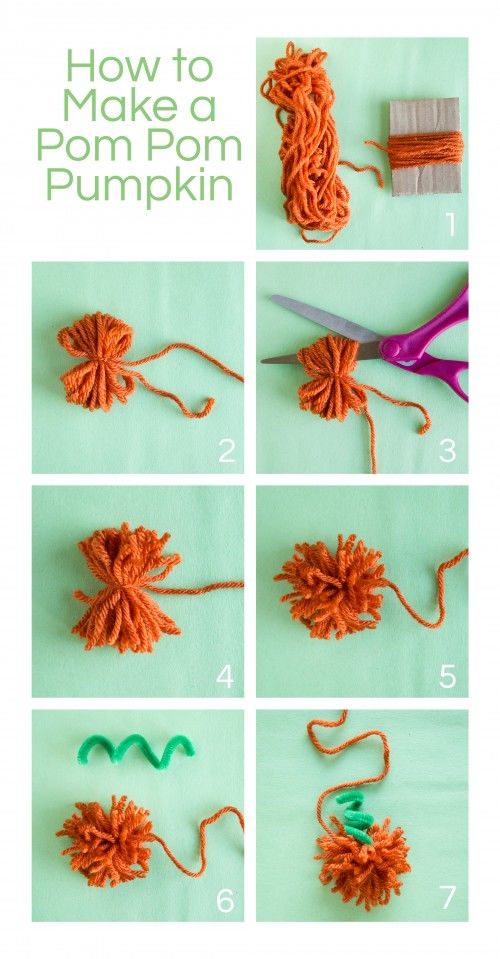 How To Make A Pumpkin Pom Pom Pictures, Photos, and Images for Facebook ...
